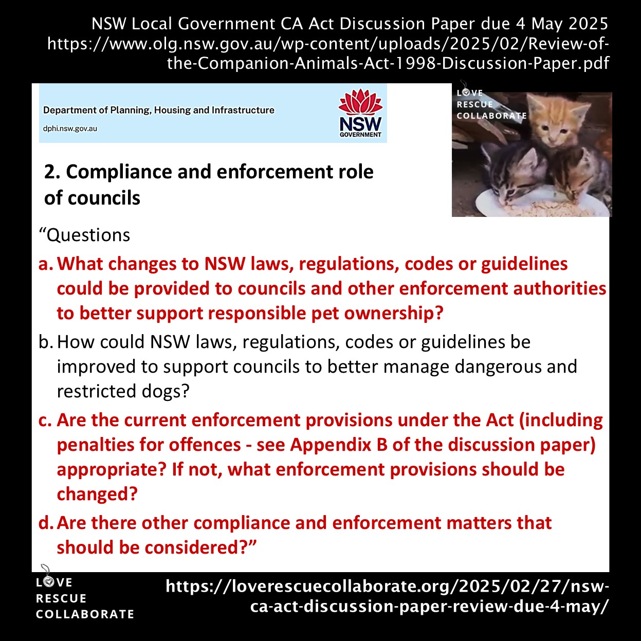 NSW CA Act Discussion Paper review due 4 May – LRC
